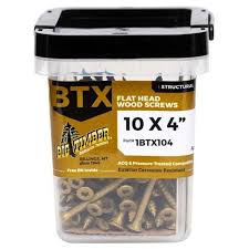 Big Timber No. 10 x 4 in. L Star Bronze Wood Screws 1 lb 48 pk ...