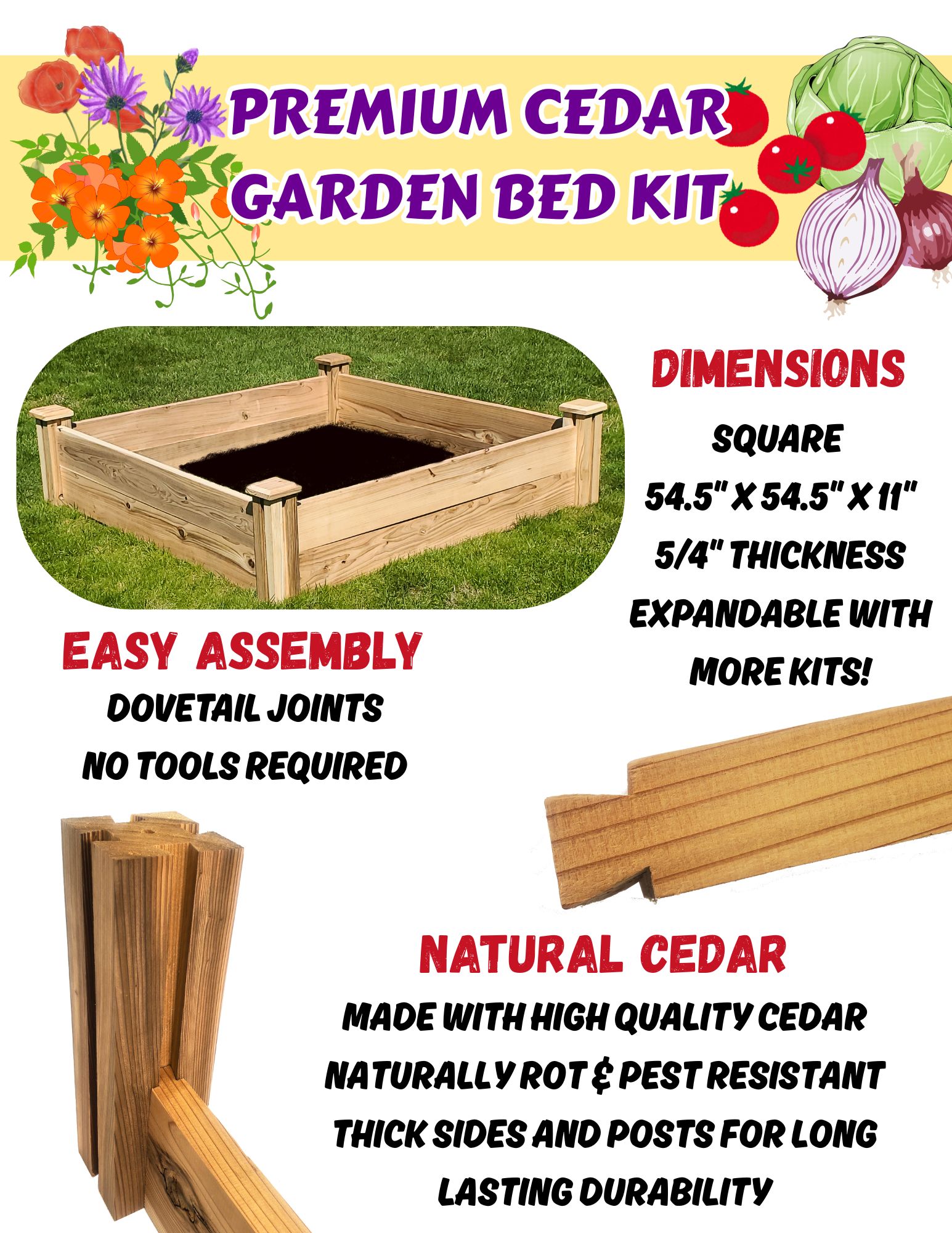 Cedar Garden Box Kit | Weiserlumber.com